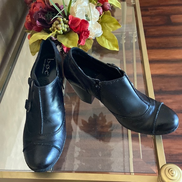 boc | Shoes | Boc Ankle Boot Decorative Buckles With Side Zipper Three ...